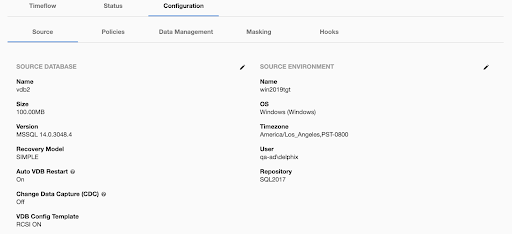 Provisioning a SQL Server VDB